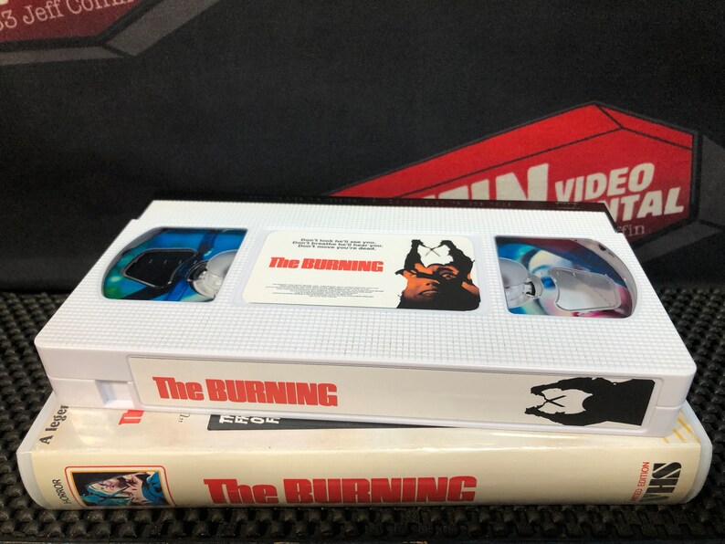 The Burning 1981 custom VHS Tape Coffin Video Rentals - Etsy