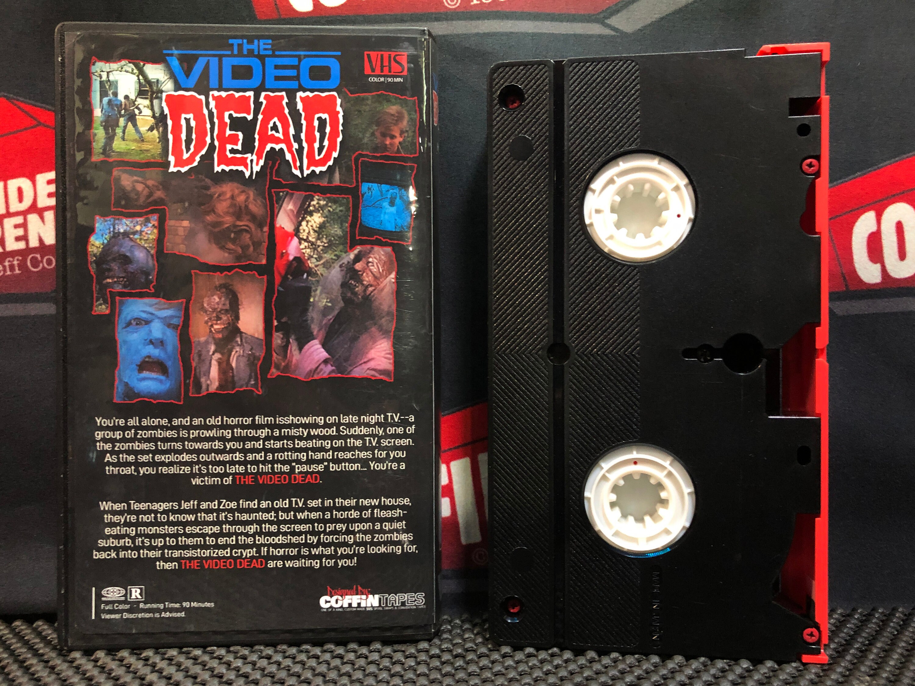 The Video Dead 1987 custom VHS Tape Coffin Video Rentals - Etsy