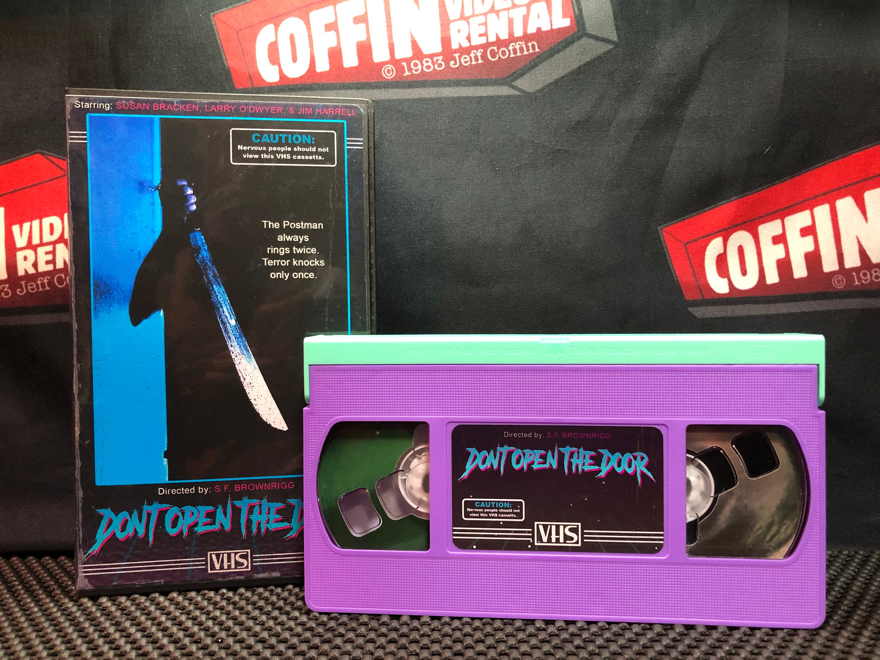 Don't Open the Door 1974 custom VHS Tape Coffin Video Rentals - Etsy