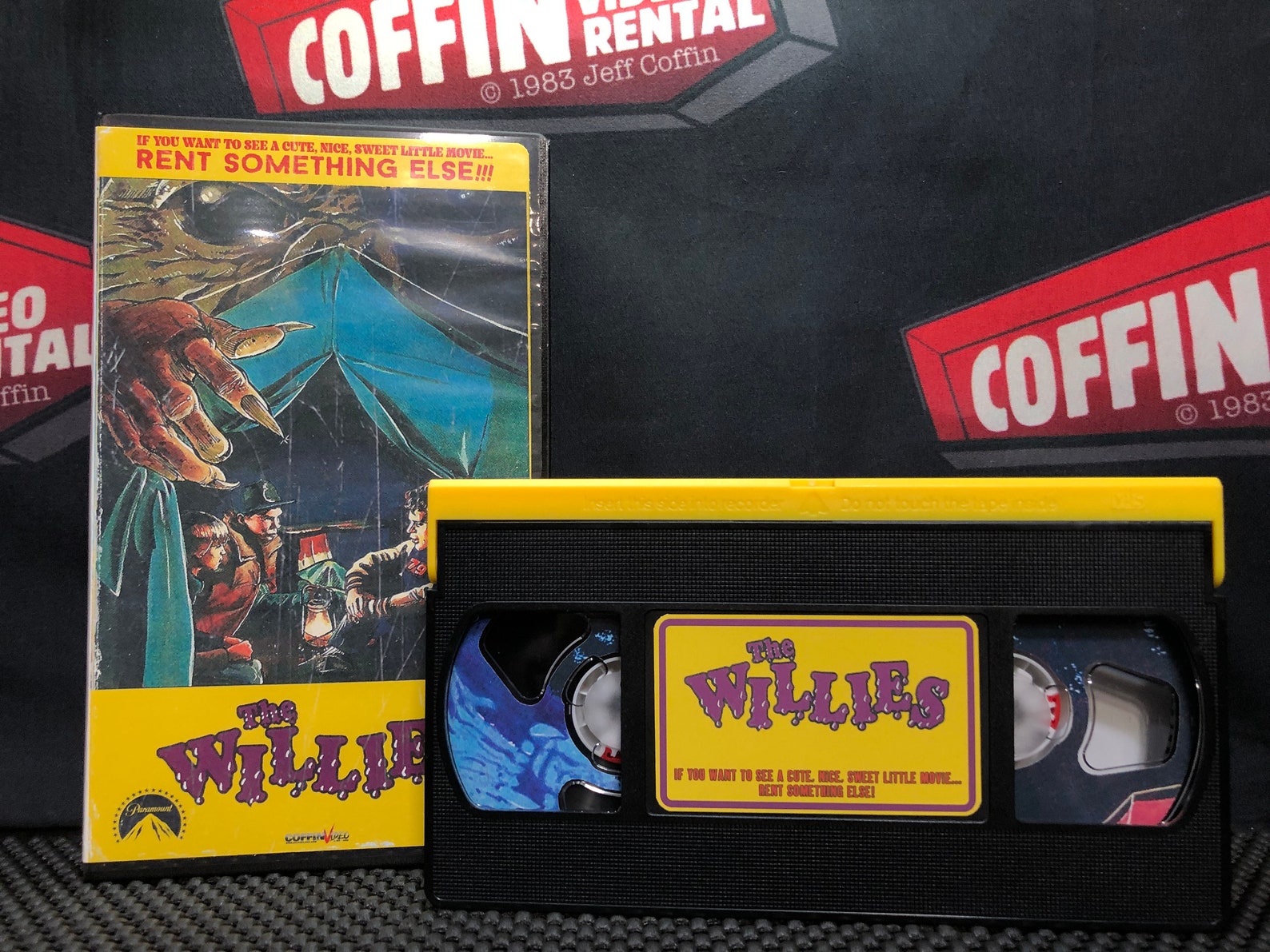 The Willies 1990 custom VHS Tape Coffin Video Rentals - Etsy