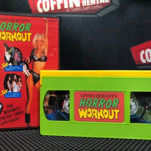 Linnea Quigley's Horror Workout 1990 custom VHS Tape Coffin Video ...