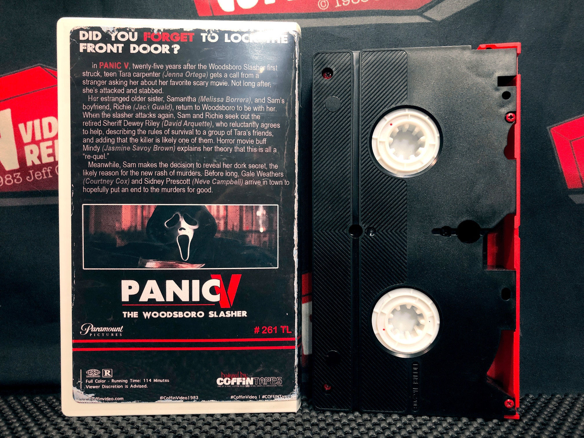 Panic V scream 2022 custom VHS Tape Coffin Video Rentals - Etsy