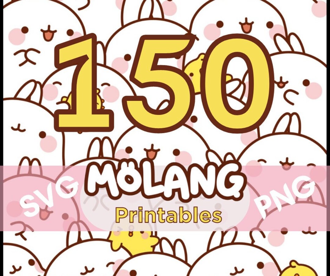 Molang y Piu Piu SVG, molang y amigos PNG, Kawaii Rabbit, Molang, Piu ...
