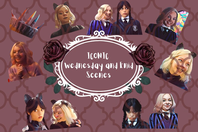 Wednesday Addams Bundle Png , TV Show Png, Nevermore Academy Png, Best ...