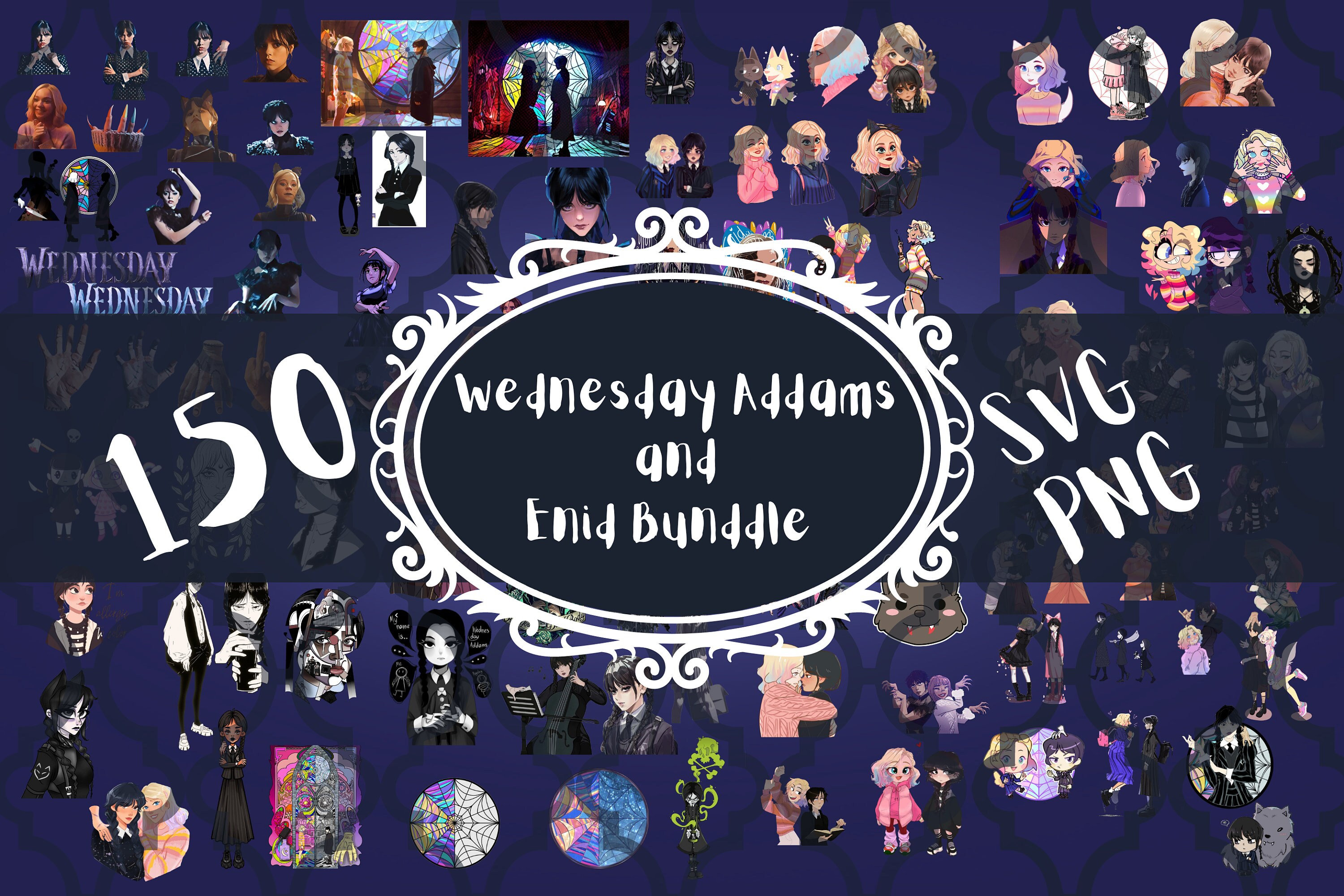 Wednesday Addams Bundle Png , TV Show Png, Nevermore Academy Png, Best ...