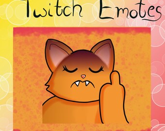 ANIMATED EMOTES Kawaii Angry Cat , Cute Angry Cat Twitch Emote, Twitch ...