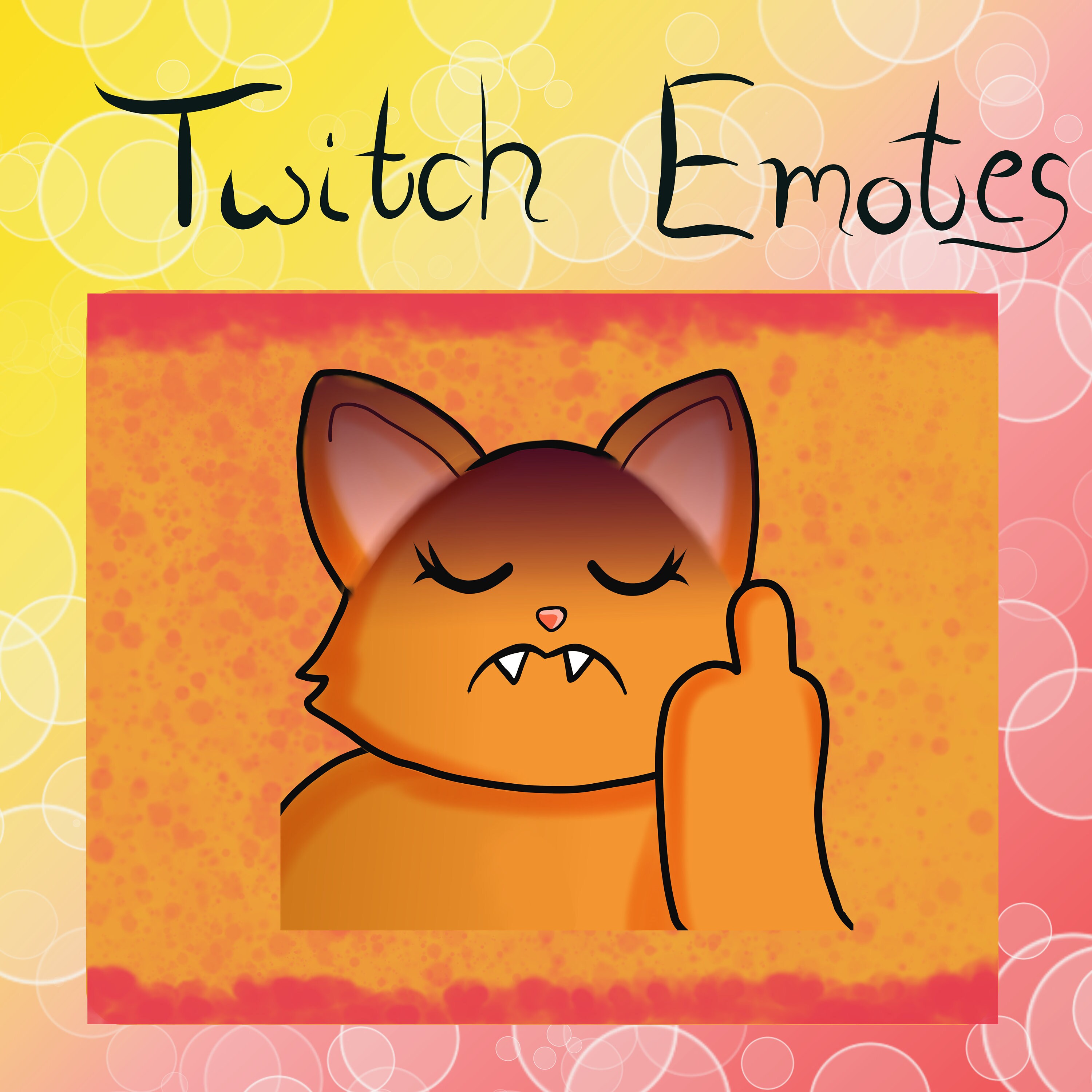 Angry Cat Emote - Etsy Canada