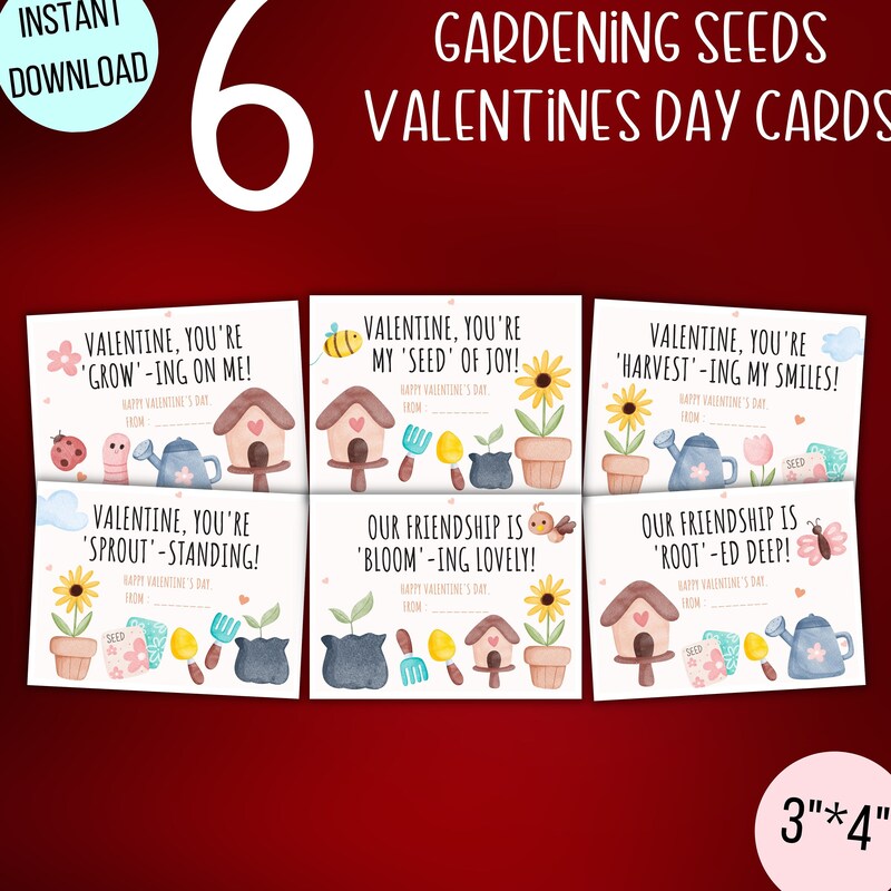 Seeds Valentines - Etsy UK