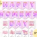 Printable Happy Women's Day Banner, International Women's Day Banner ...