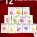 Printable Cute Fruits Valentine's Day Cards for School, Fruits Kids ...