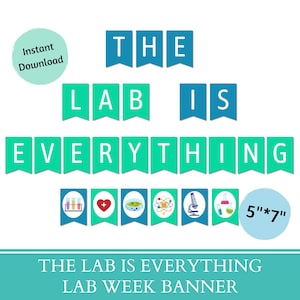Printable Happy Lab Week Banner 2024 Lab Appreciation Week Banner ...