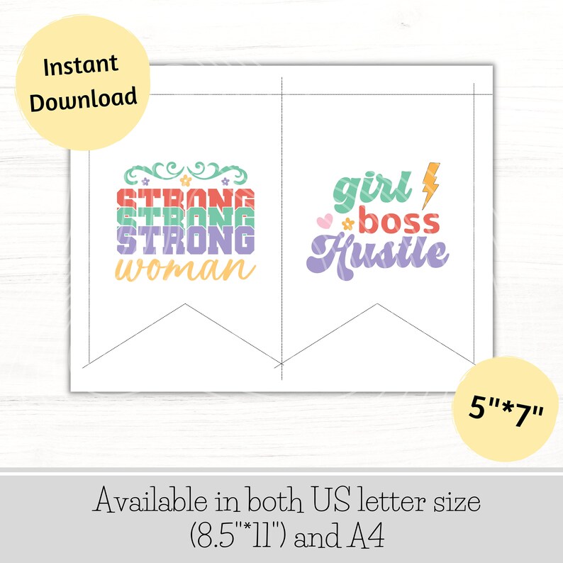 Printable Happy Women's Day Banner International - Etsy