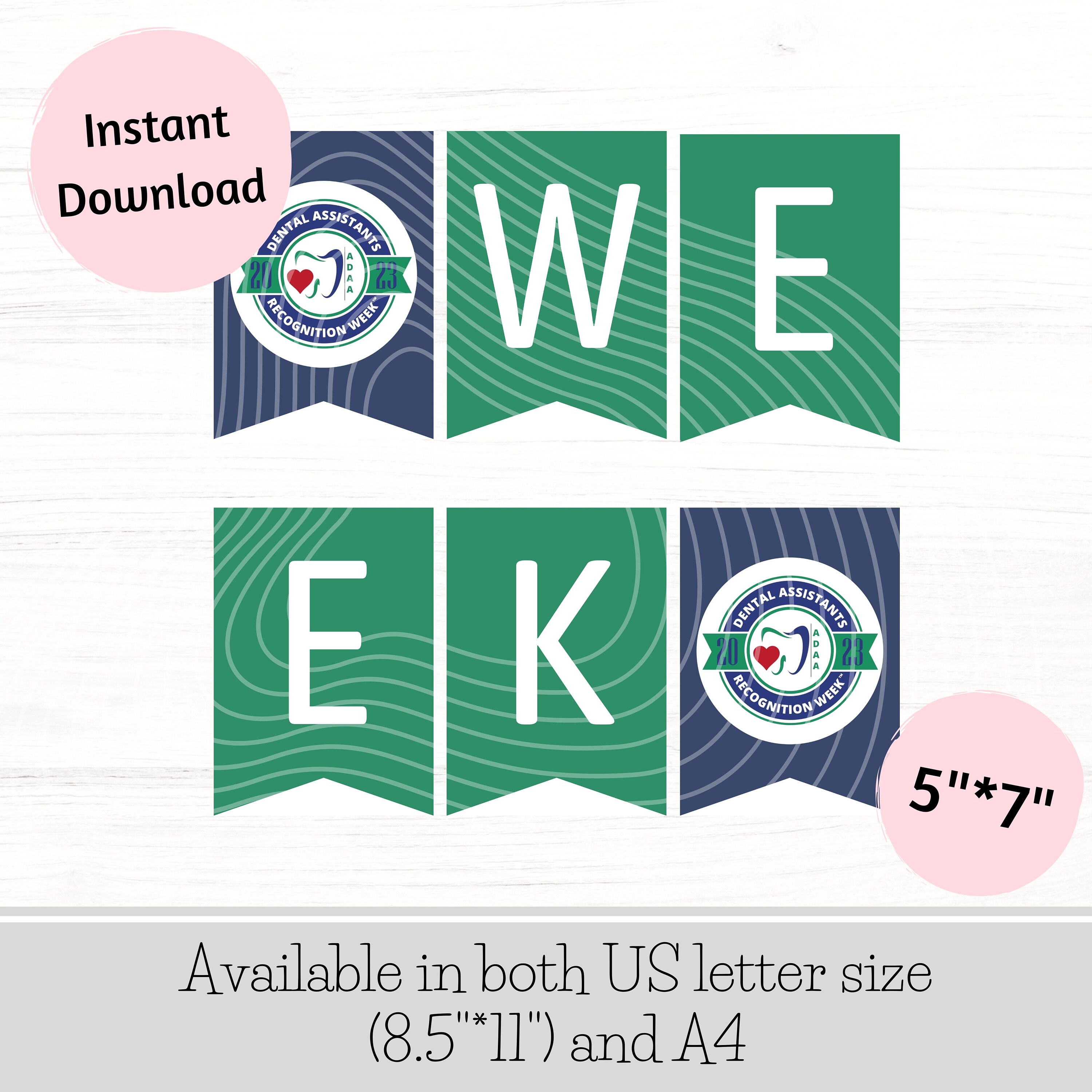 Happy Dental Assistant Week Banner, Printable Dental Assistant ...