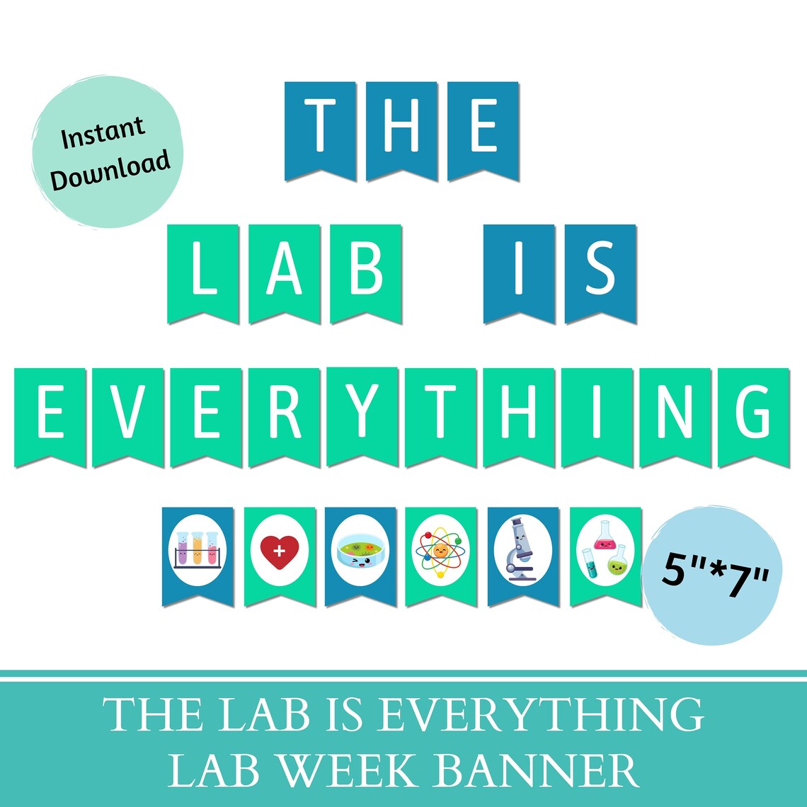 Printable Happy Lab Week Banner 2024 Lab Appreciation Week Banner ...