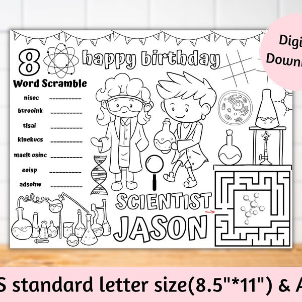 Mad Science Birthday - Etsy