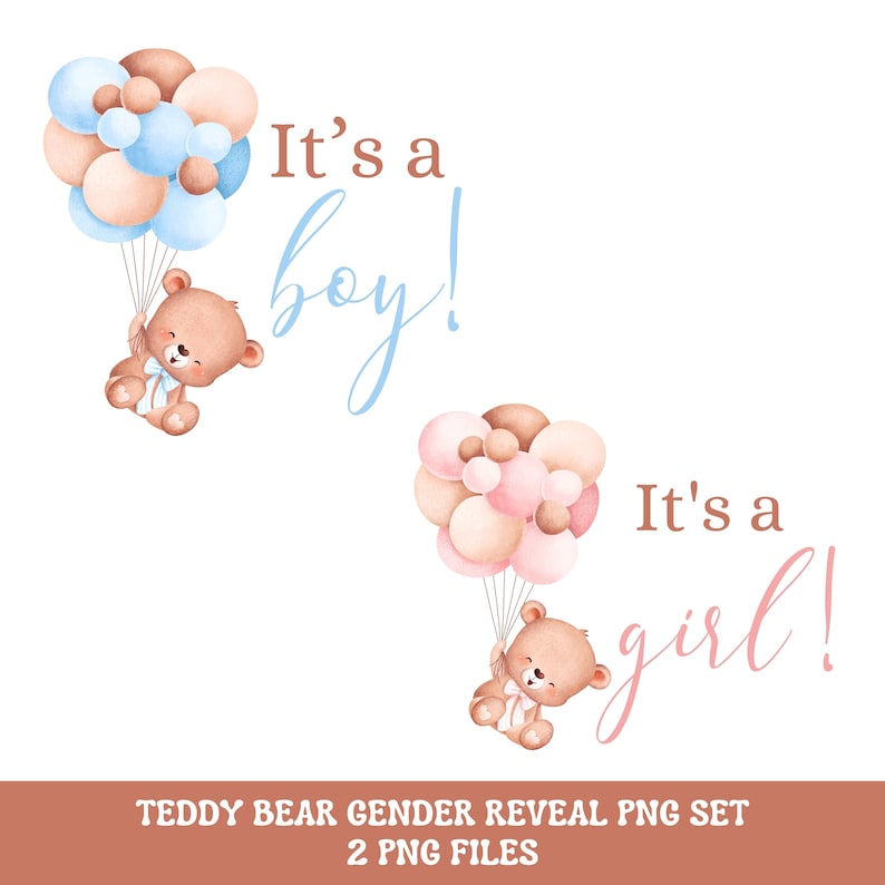 We Can Bearly Wait Gender Reveal Shirt Png Bundle, Team Blue Team Girl ...