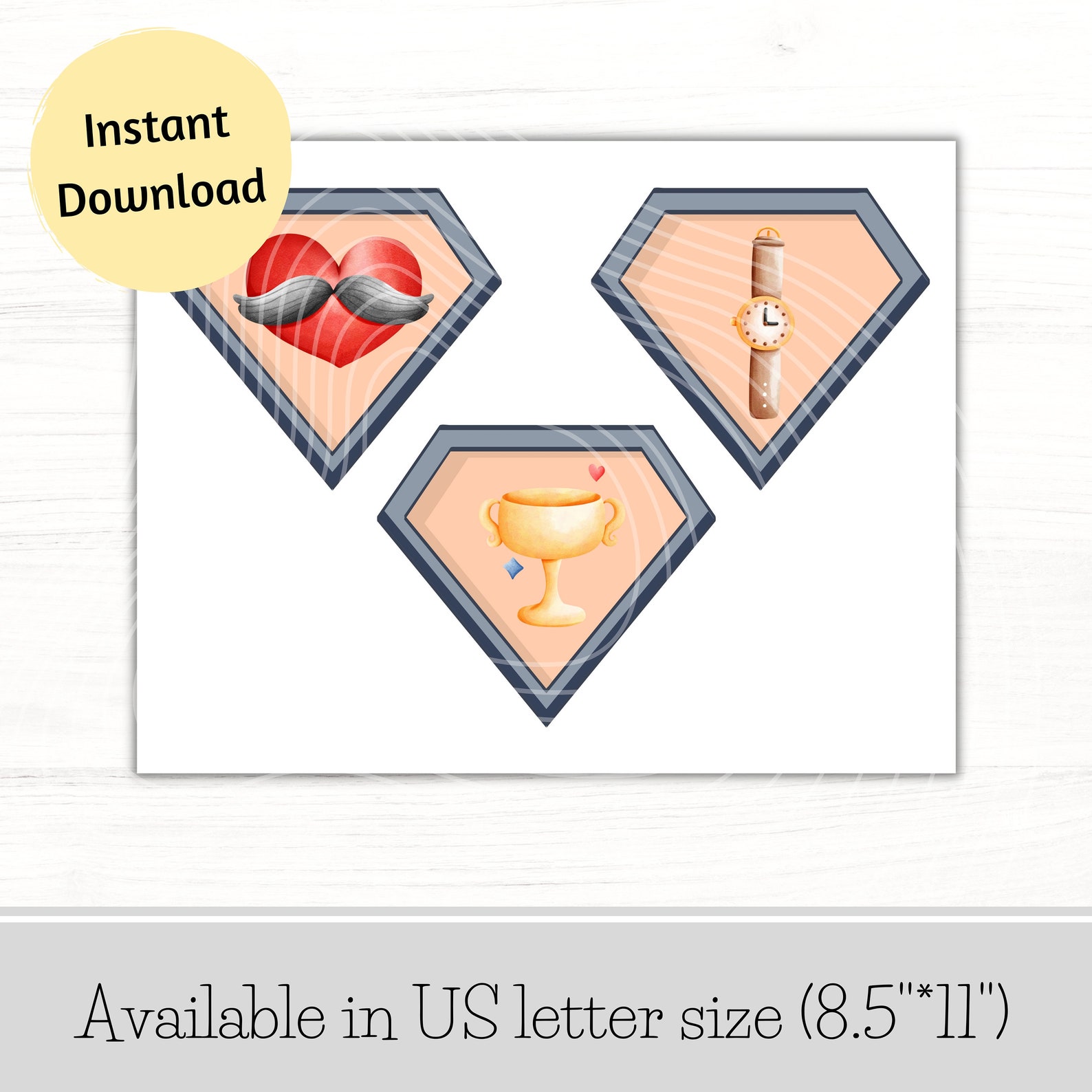 Printable Happy Father's Day Banner Garland Bunting Party Celebration ...