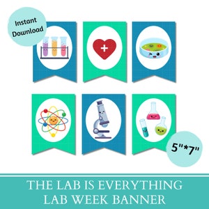 Printable Happy Lab Week Banner 2024 Lab Appreciation Week Banner ...