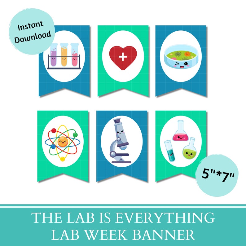Printable Happy Lab Week Banner 2024 Lab Appreciation Week Banner ...