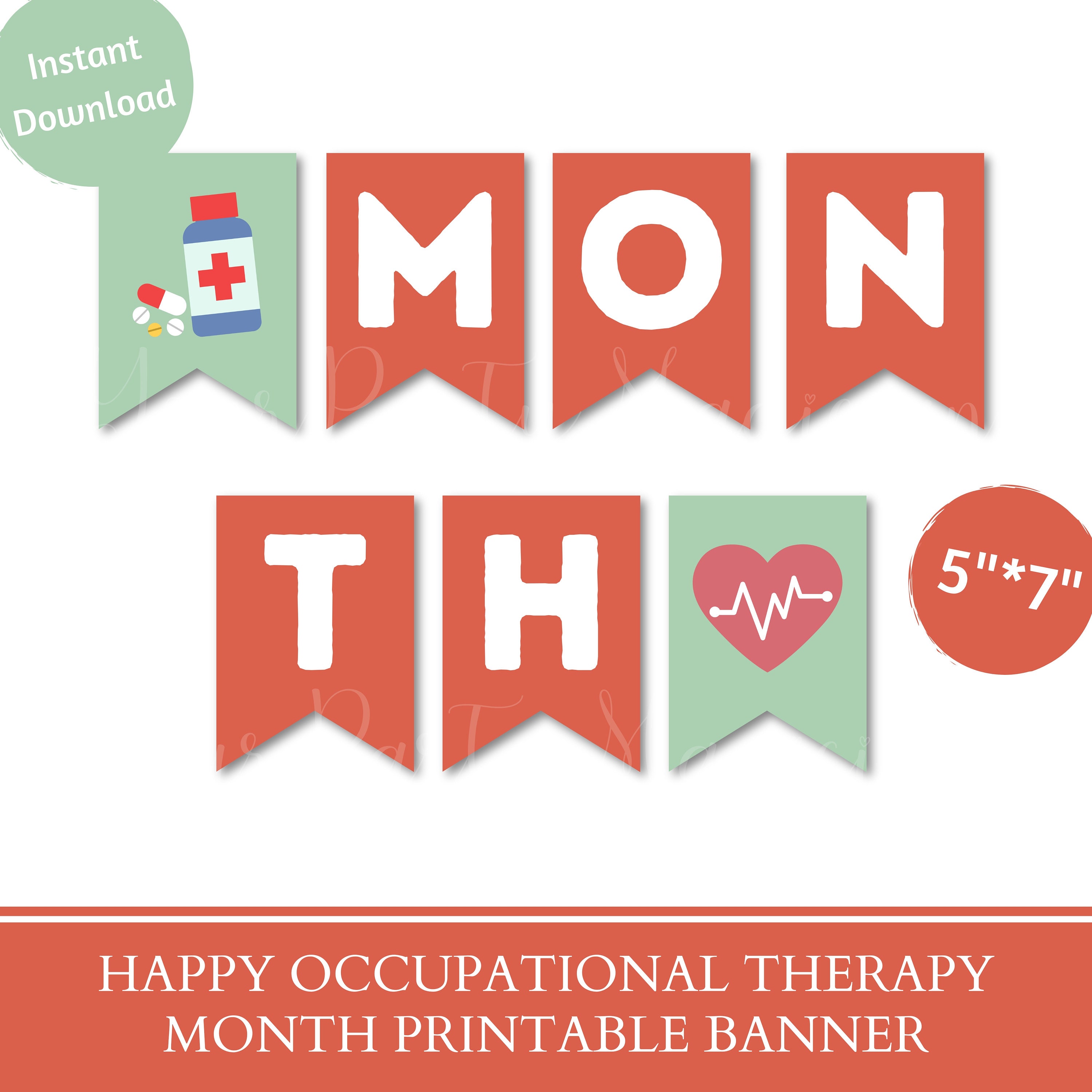 Printable Happy OT Month Banner 2024 Occupational Therapy Appreciation ...