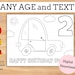 Printable Cars Coloring Sheet, Transportation Birthday Party Games ...