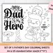 Printable Happy Father's Day Coloring Pages, Kids Coloring Activity ...