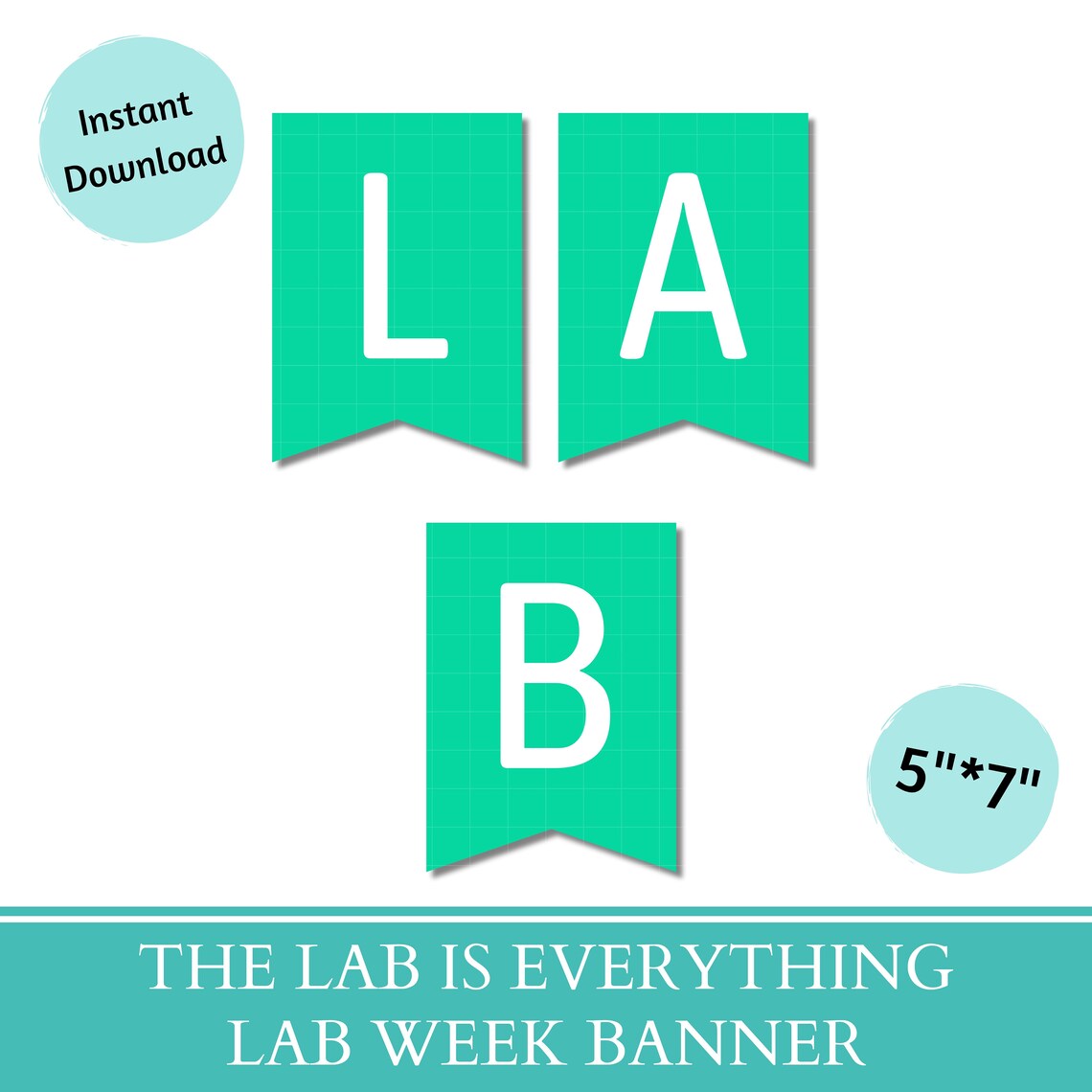 Printable Happy Lab Week Banner 2024 Lab Appreciation Week Banner ...