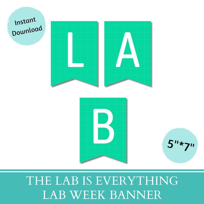 Printable Happy Lab Week Banner 2024 Lab Appreciation Week Banner ...