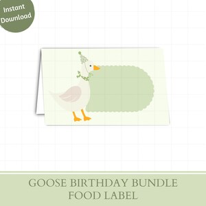 Printable One Silly Goose Birthday Party Invitation, Silly Goose First ...
