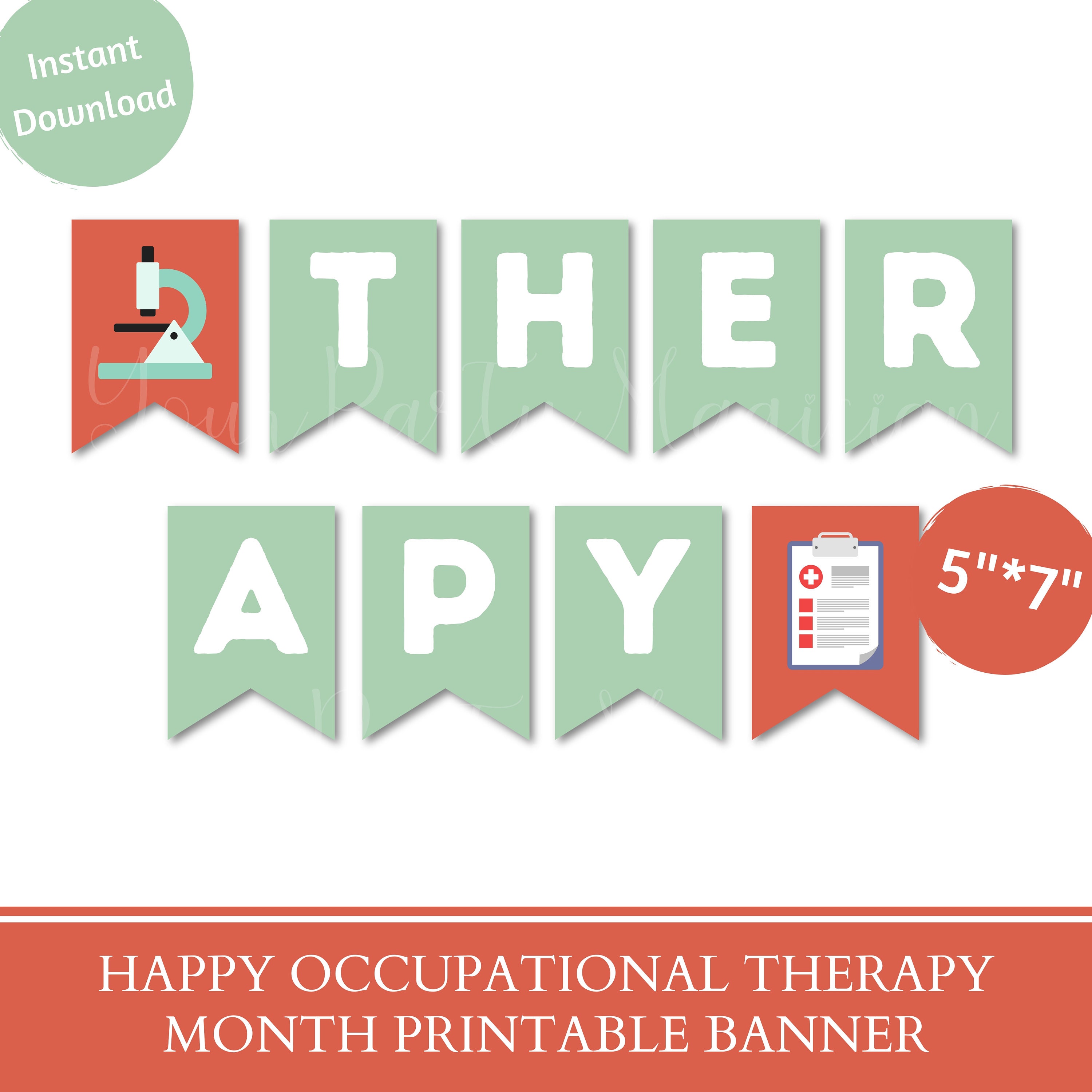 Printable Happy OT Month Banner 2024 Occupational Therapy Appreciation ...