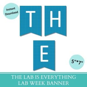 Printable Happy Lab Week Banner 2024 Lab Appreciation Week Banner ...