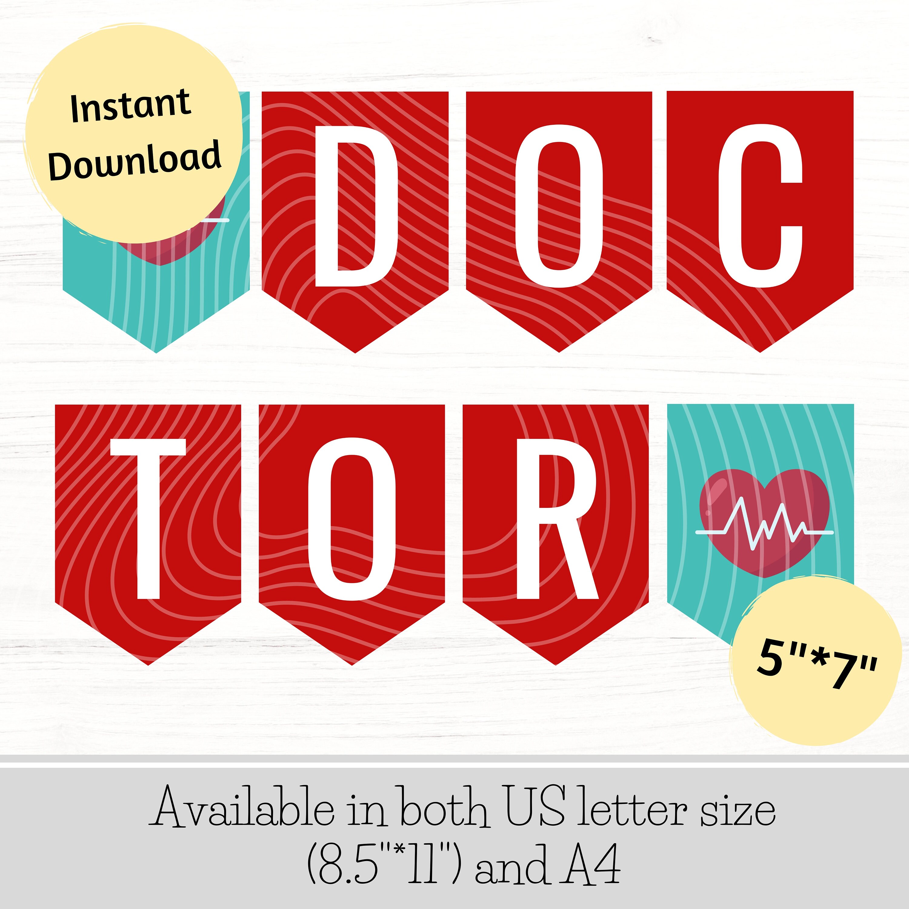 Printable Happy Doctors Day Banner, National Doctors Day Banner ...