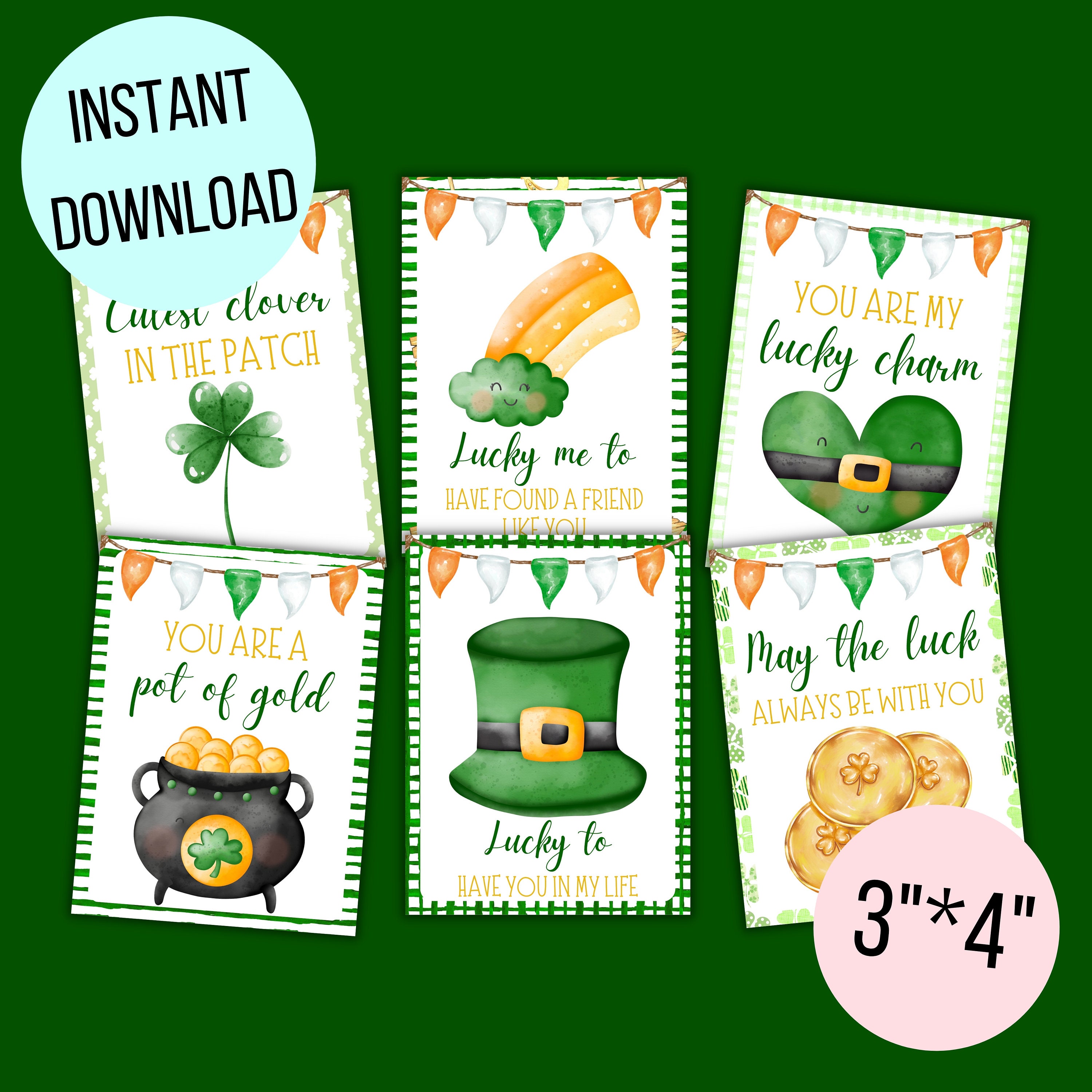 Printable St Patrick's Day Cards, Saint Patricks Day Cards ...