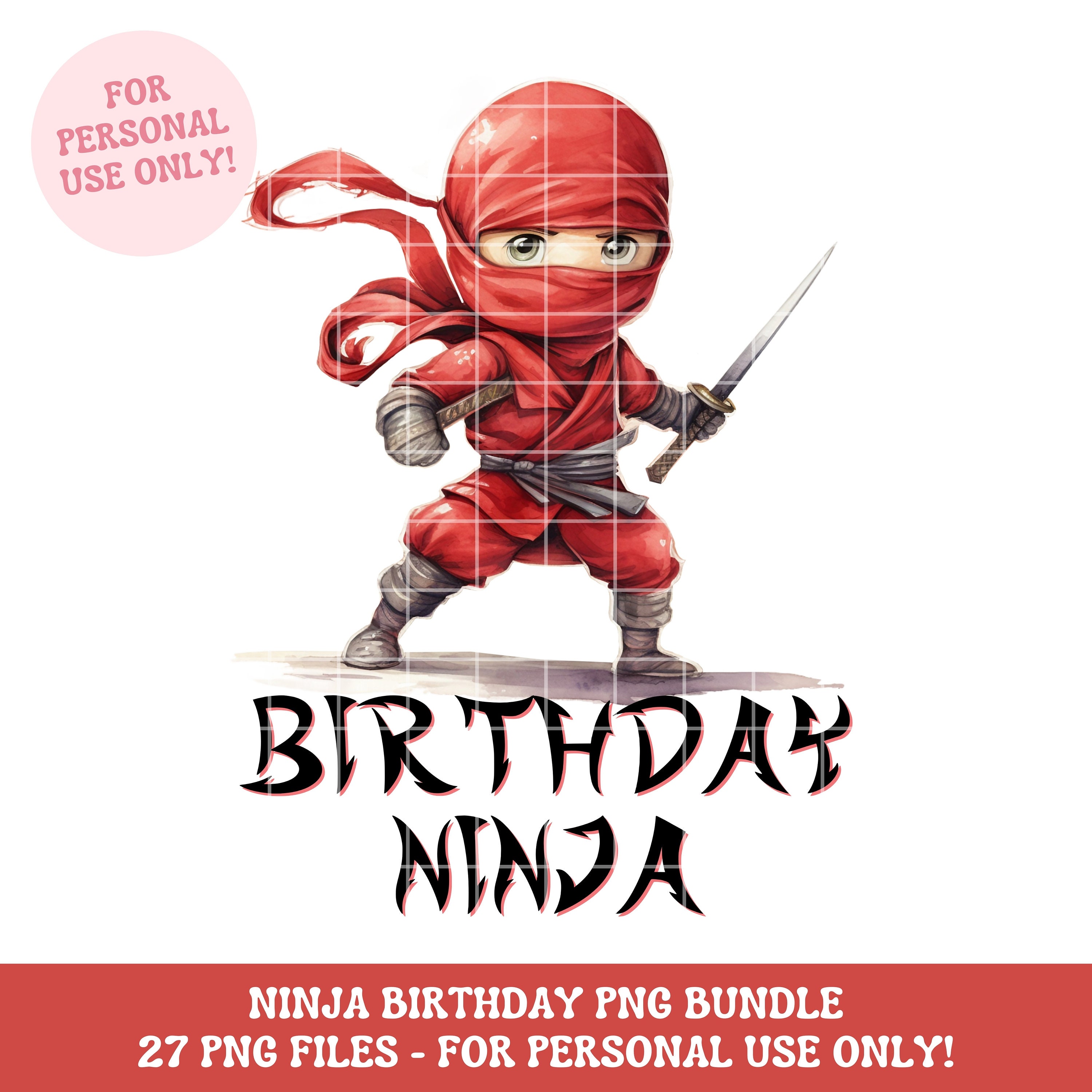 Ninja Birthday Shirt PNG Sublimation, Ninja Boy Birthday Family ...