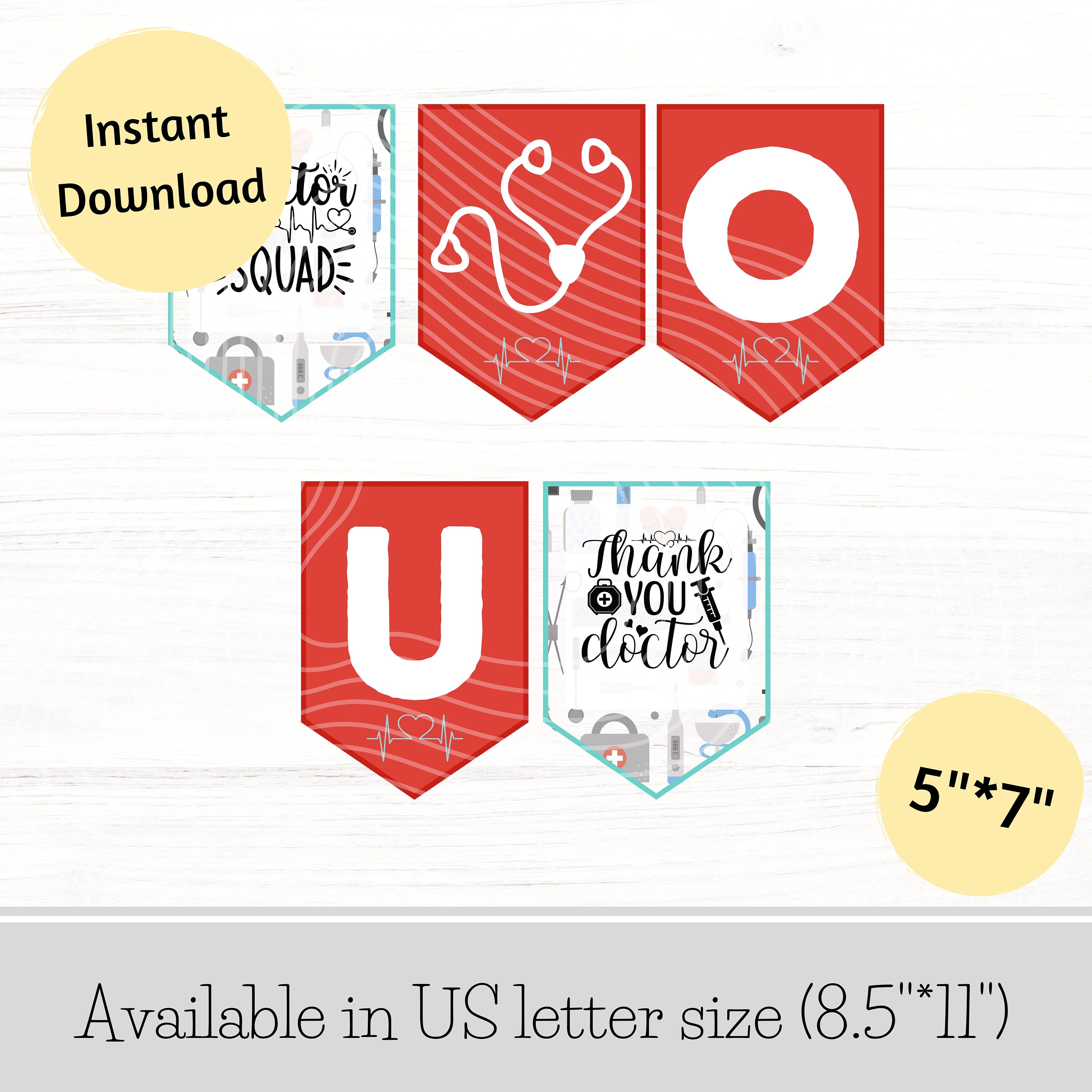 Printable Happy National Doctor's Day Banner, Printable Happy Doctors ...
