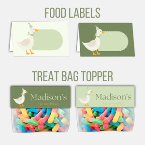 Printable One Silly Goose Birthday Party Invitation, Silly Goose First ...