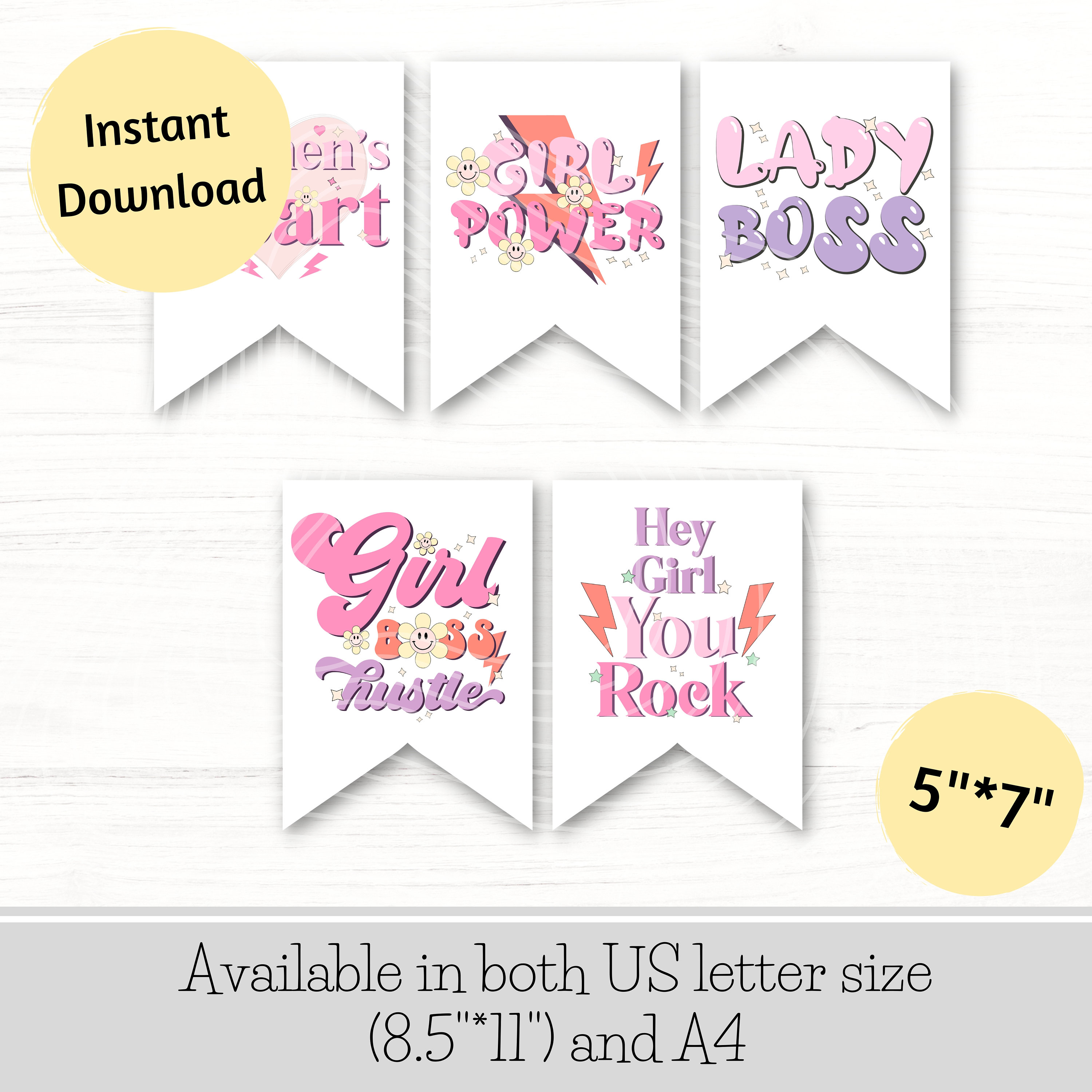 Printable Happy Women's Day Banner, International Women's Day Banner ...
