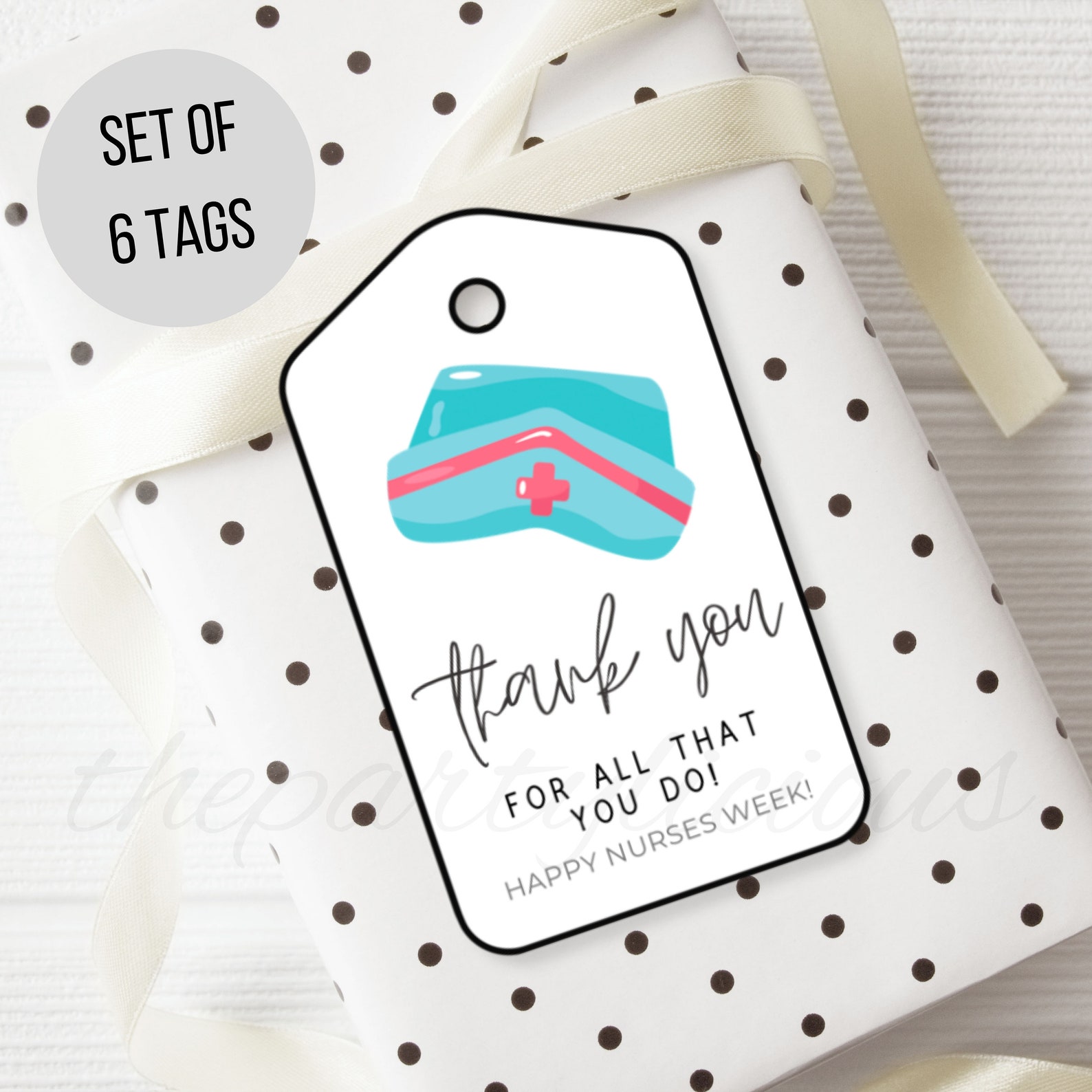 Happy Nurses Week Gift Tags, Nurses Week Printable Tags, Nurses Week ...