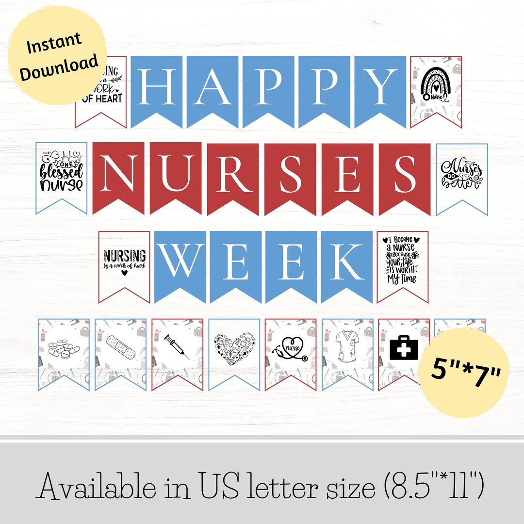 Digital Happy Nurses Week 2023, Nurse Week Banner, Nurses Appreciation ...