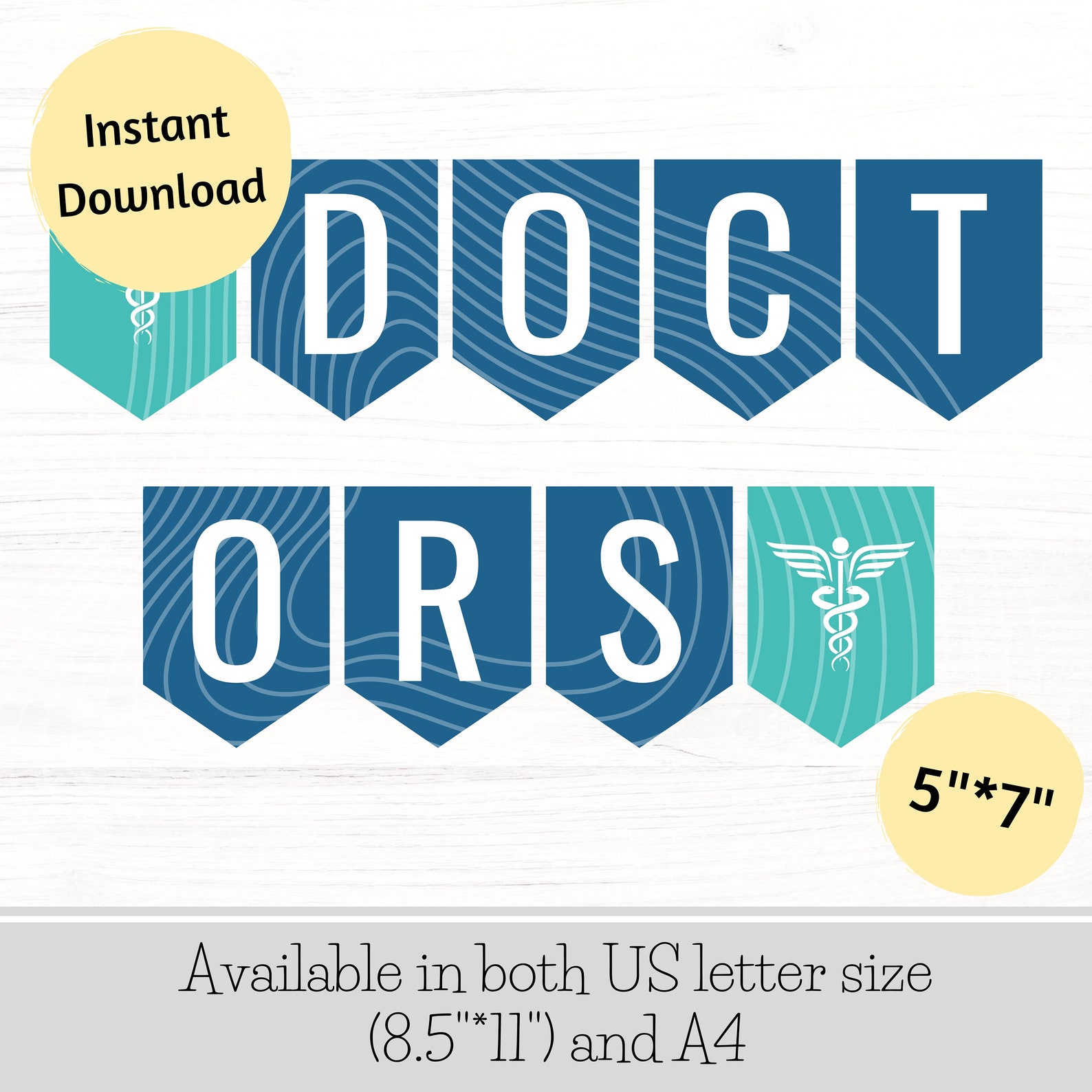 Printable Happy Doctors Day Banner, National Doctors Day Banner ...