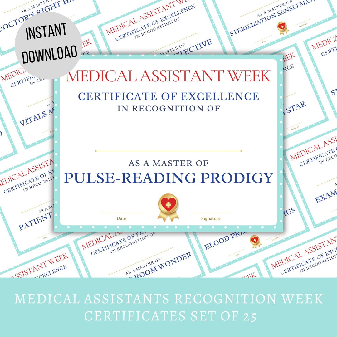 Printable Medical Assistant Appreciation Week Gifts , Medical Assistant ...