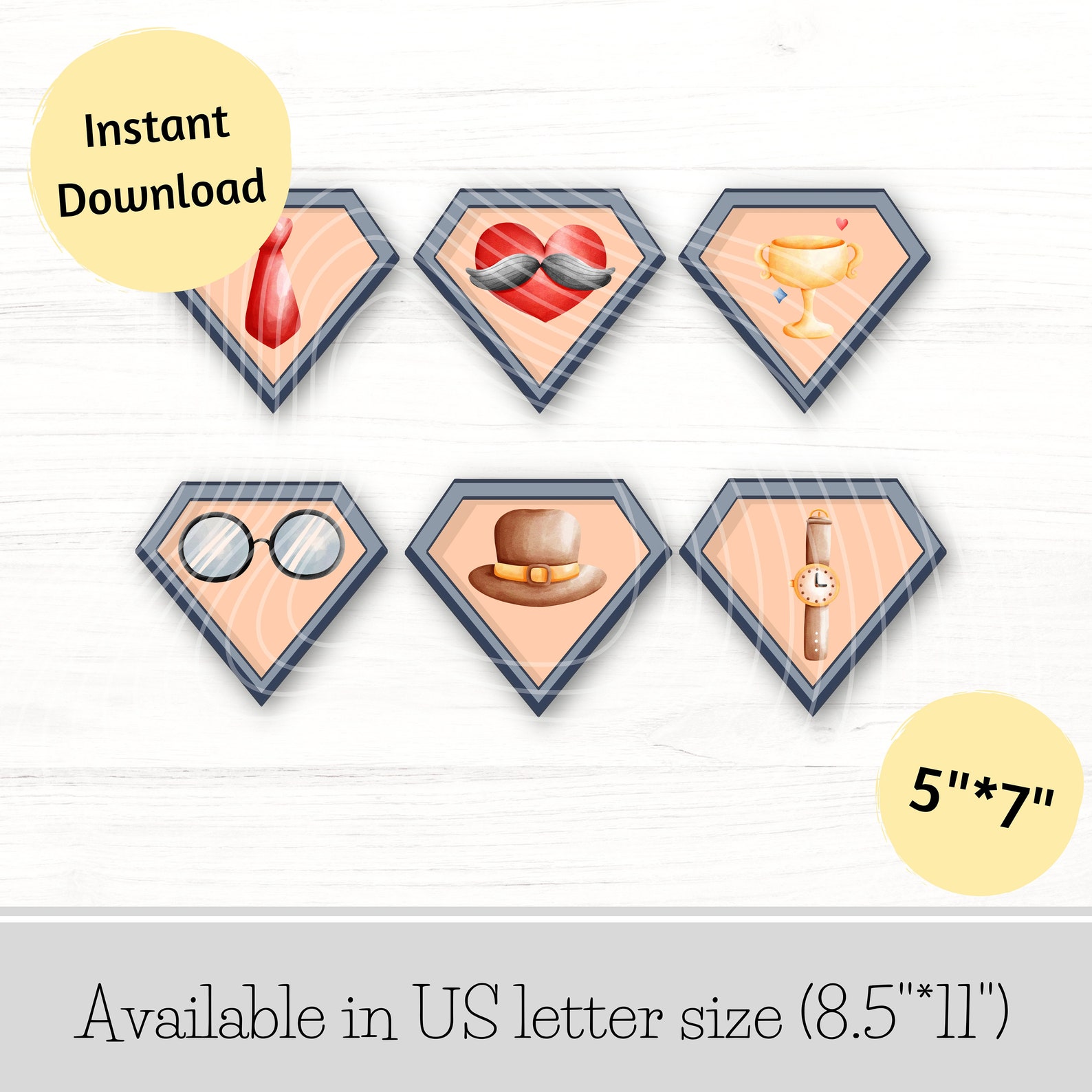 Printable Happy Father's Day Banner Garland Bunting Party Celebration ...