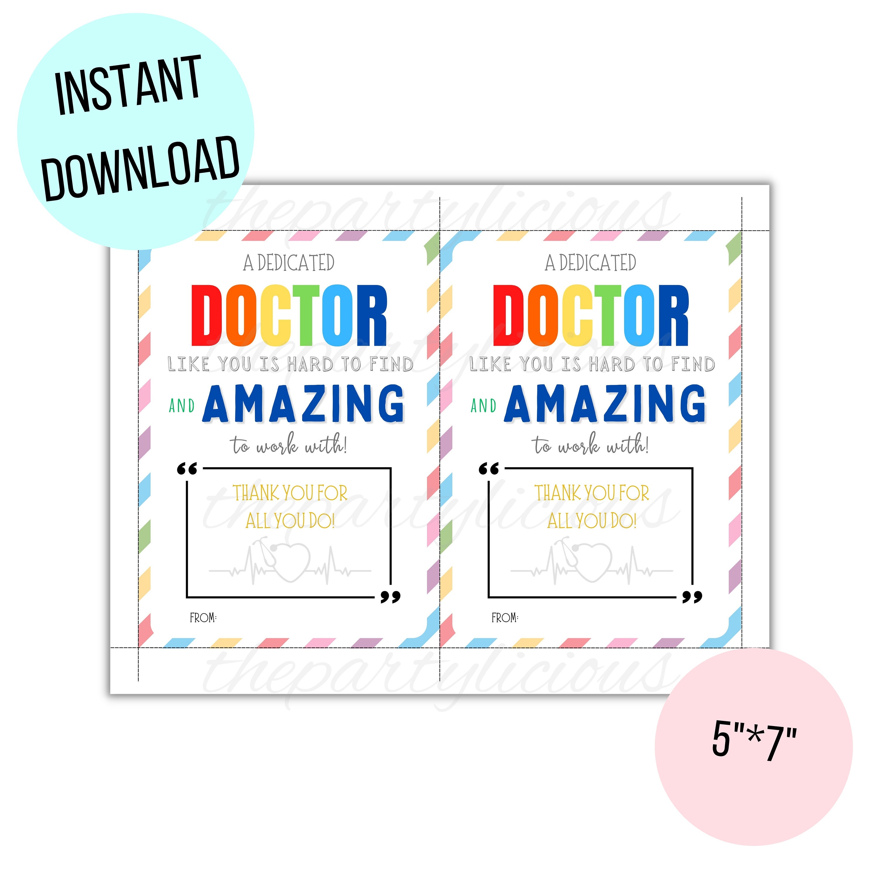 Printable Happy Doctors Day Appreciation Cards, National Doctors Day ...
