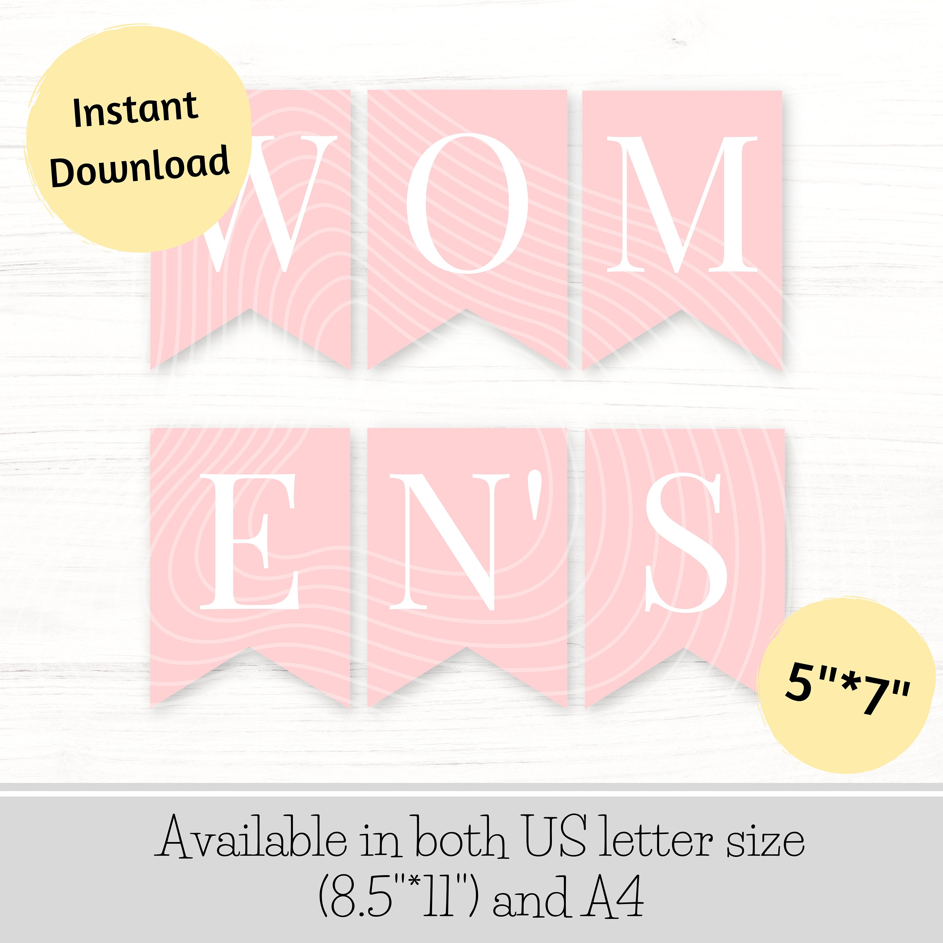 Printable Happy Women's Day Banner, International Women's Day Banner ...