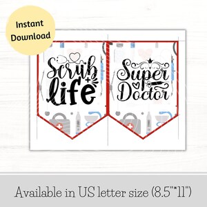 Printable Happy National Doctor's Day Banner, Printable Happy Doctors ...