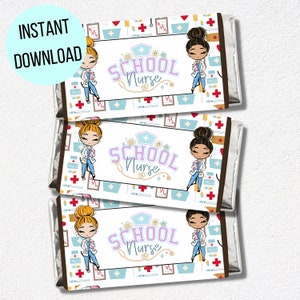 Printable School Nurse Appreciation Thank You Gift Tags Cards, Gift ...