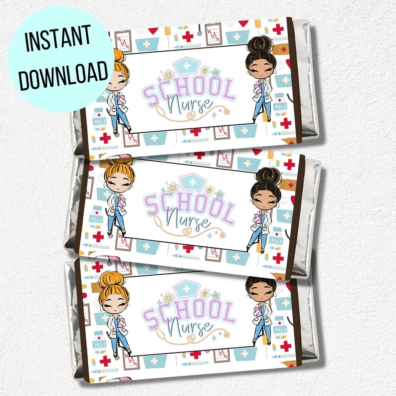 Printable School Nurse Appreciation Thank You Gift Tags Cards - Etsy