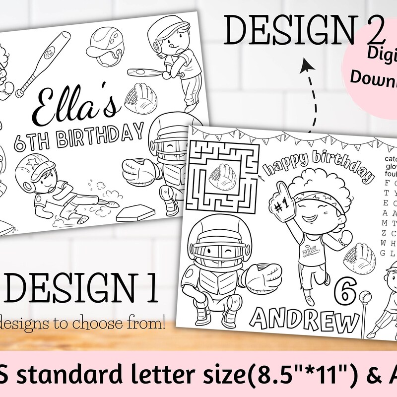 Baseball Placemats - Etsy