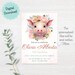Printable Pig Animal Invitation, Watercolor Pig Birthday Invite, Pig ...