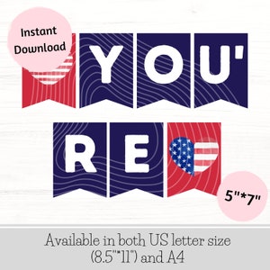 American Citizenship Banner, American Citizenship Celebration Decor ...